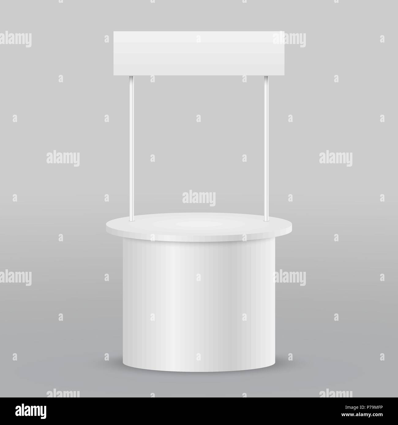 Promotional display stand store Stock Vector Images - Alamy