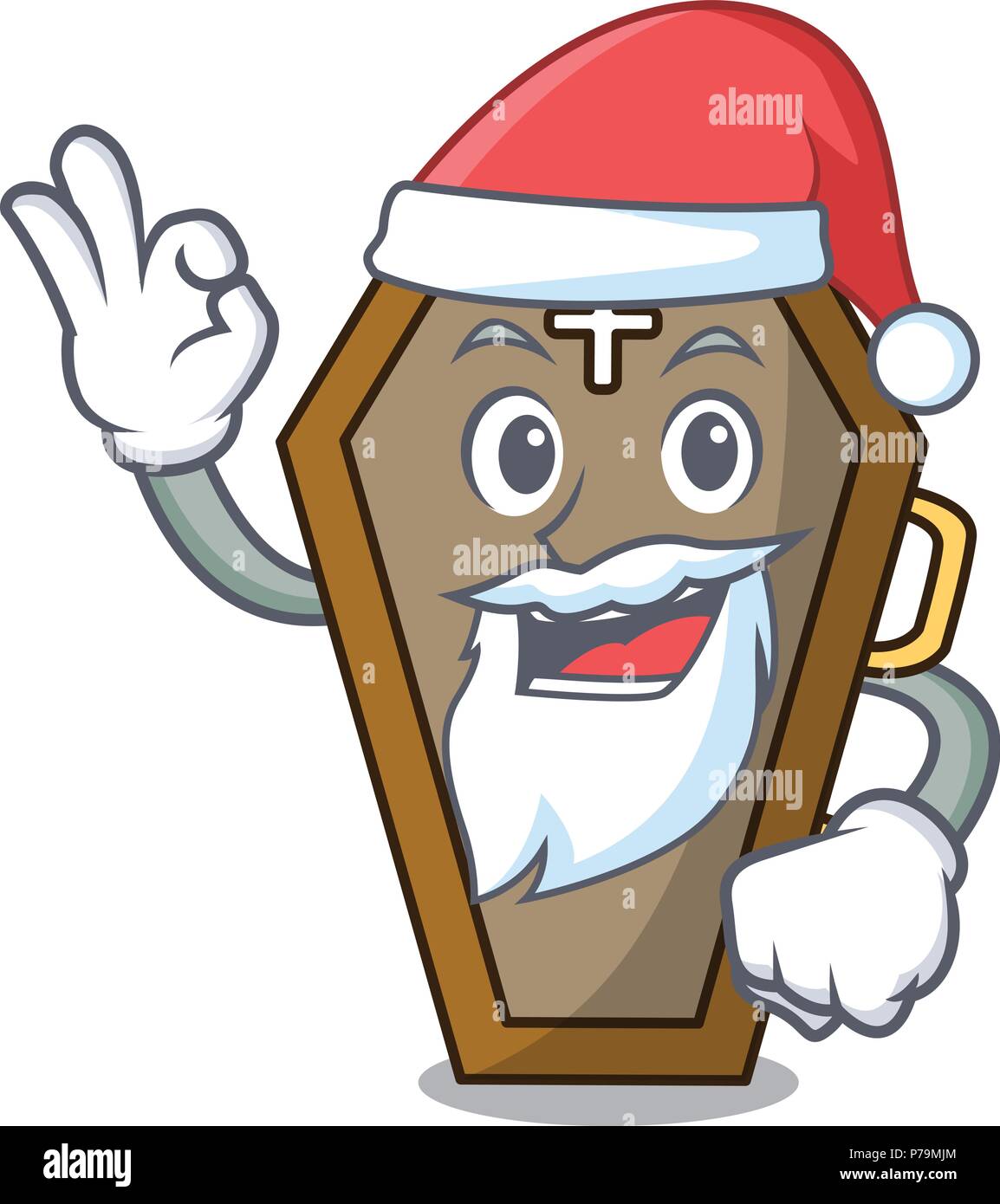 Santa coffin mascot cartoon style Stock Vector Image & Art - Alamy