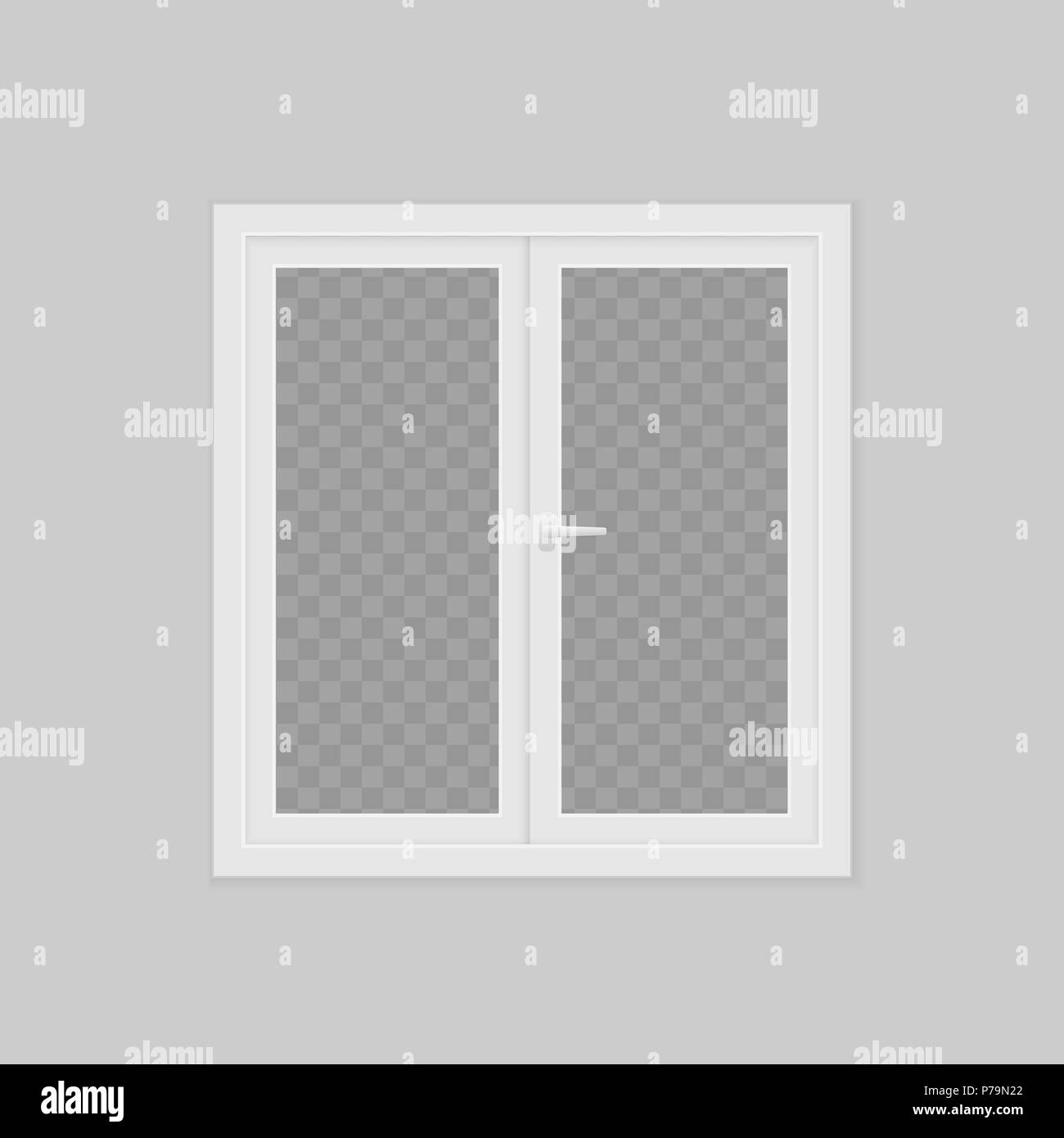 Closed realistic vector plastic window Stock Vector Image & Art - Alamy