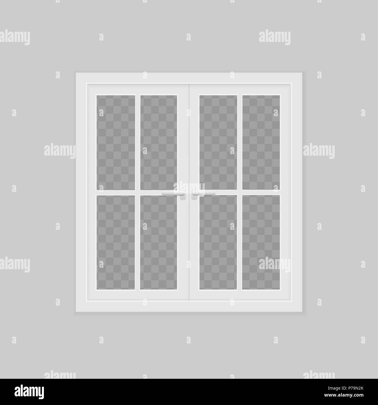 Realistic vector interior background Black and White Stock Photos ...