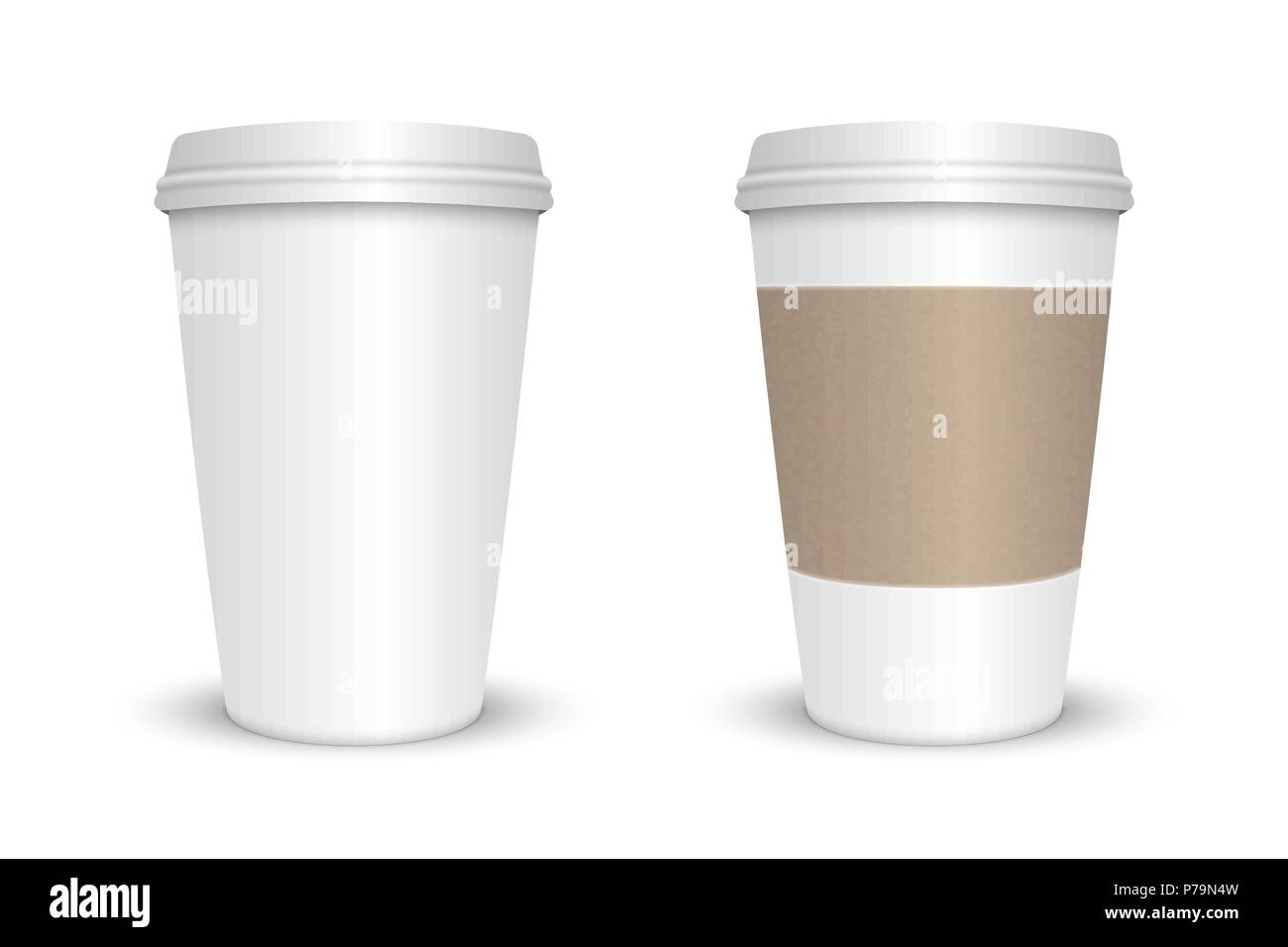 Black empty coffee cup Stock Vector Images - Alamy