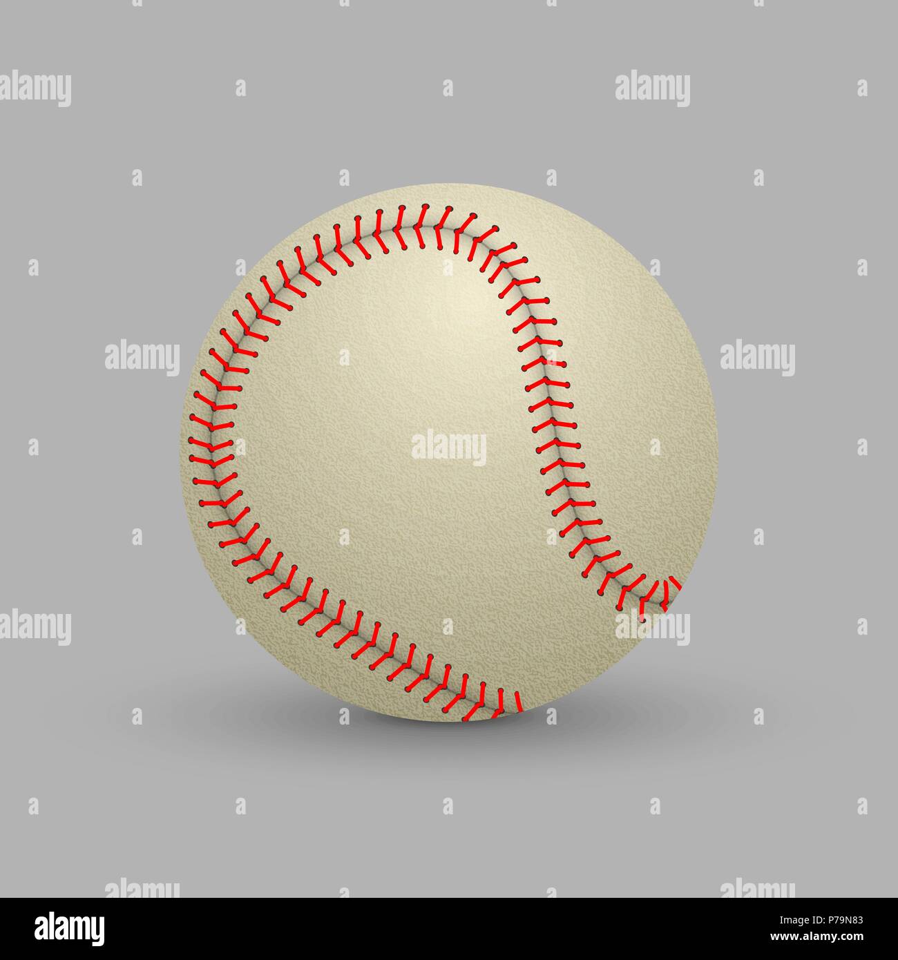 realistic baseball ball isolated on white background Stock Vector Image ...