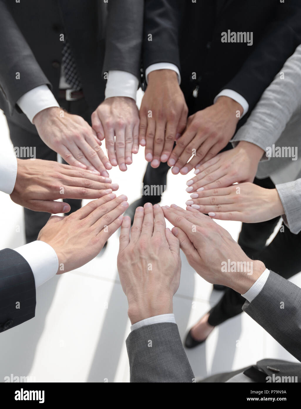 business people giving each other their hands Stock Photo - Alamy