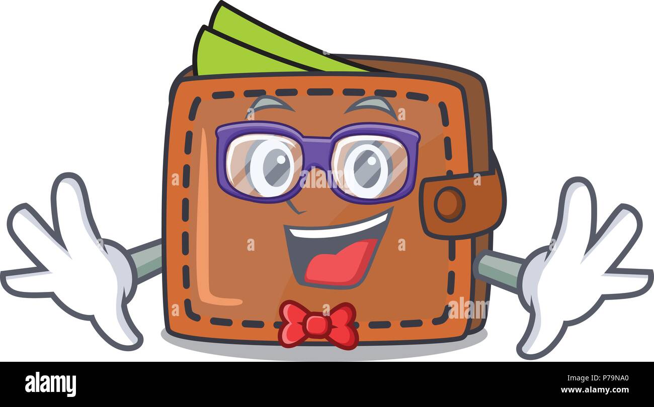Geek wallet character cartoon style Stock Vector Image & Art - Alamy