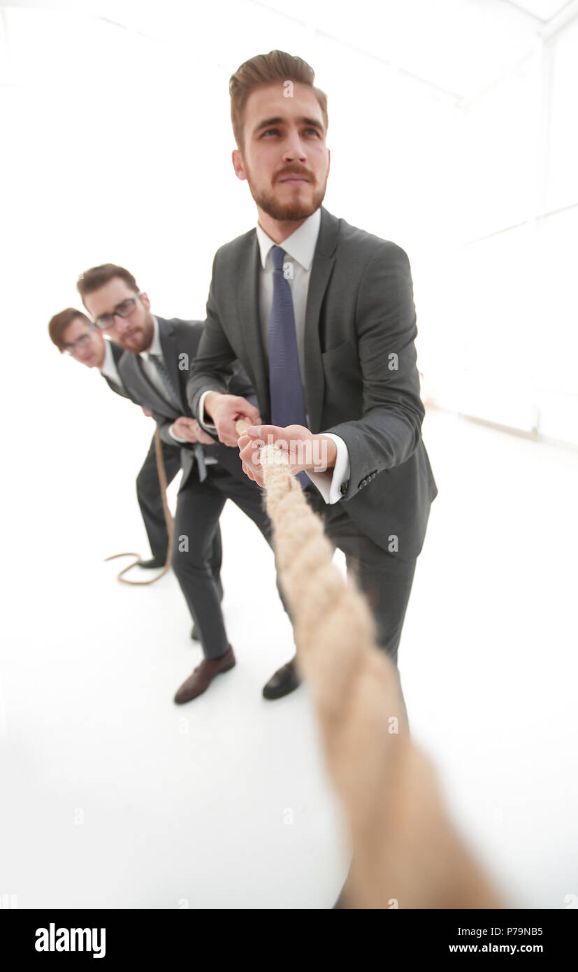 background image of a businessman rising up Stock Photo - Alamy