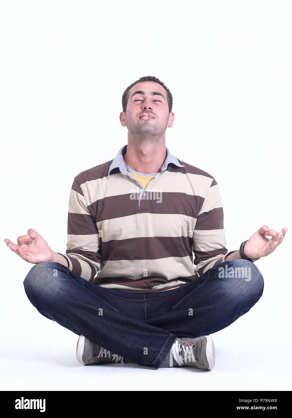 People sitting on point Cut Out Stock Images & Pictures - Alamy