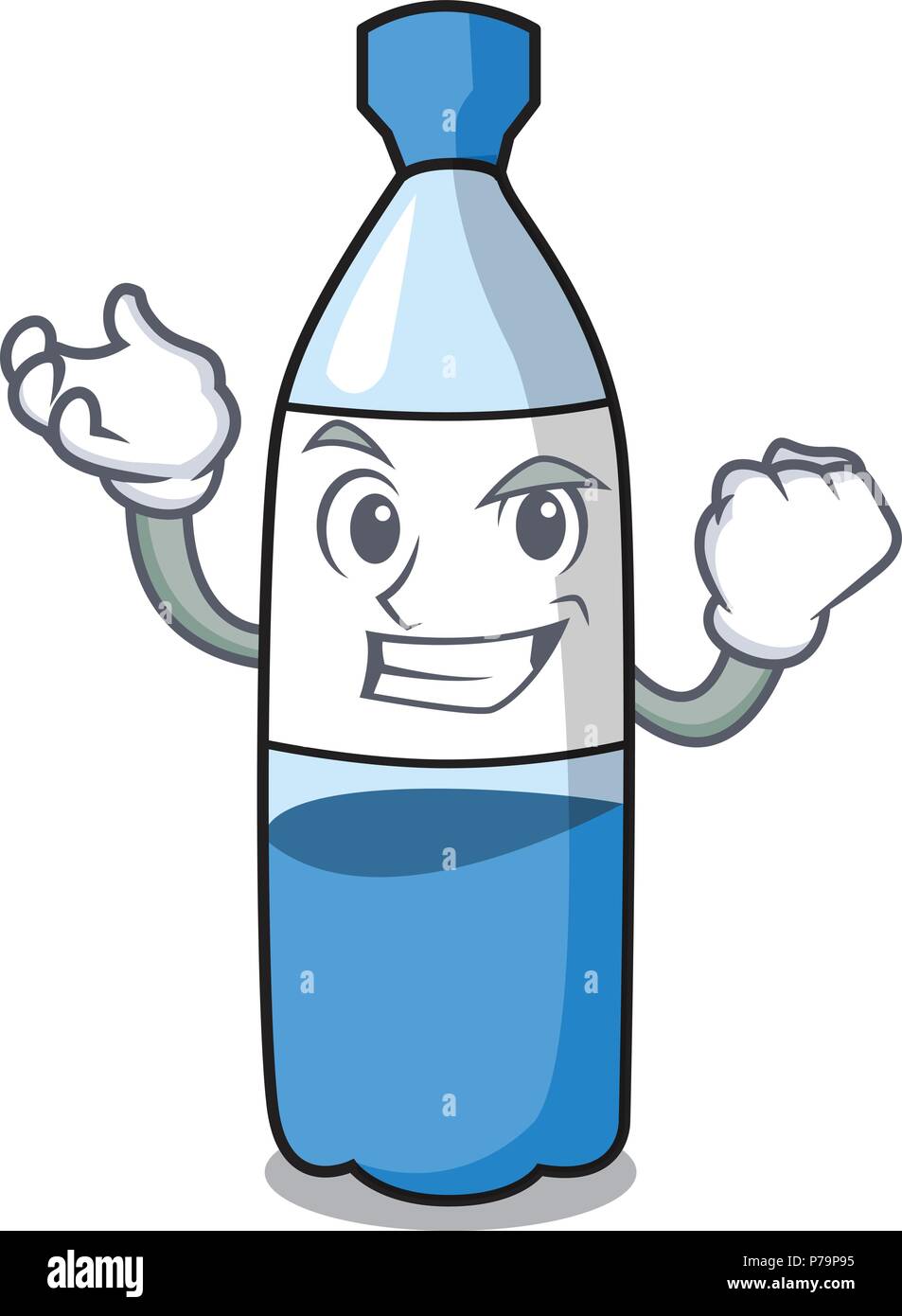 Successful water bottle character cartoon Stock Vector Image & Art - Alamy