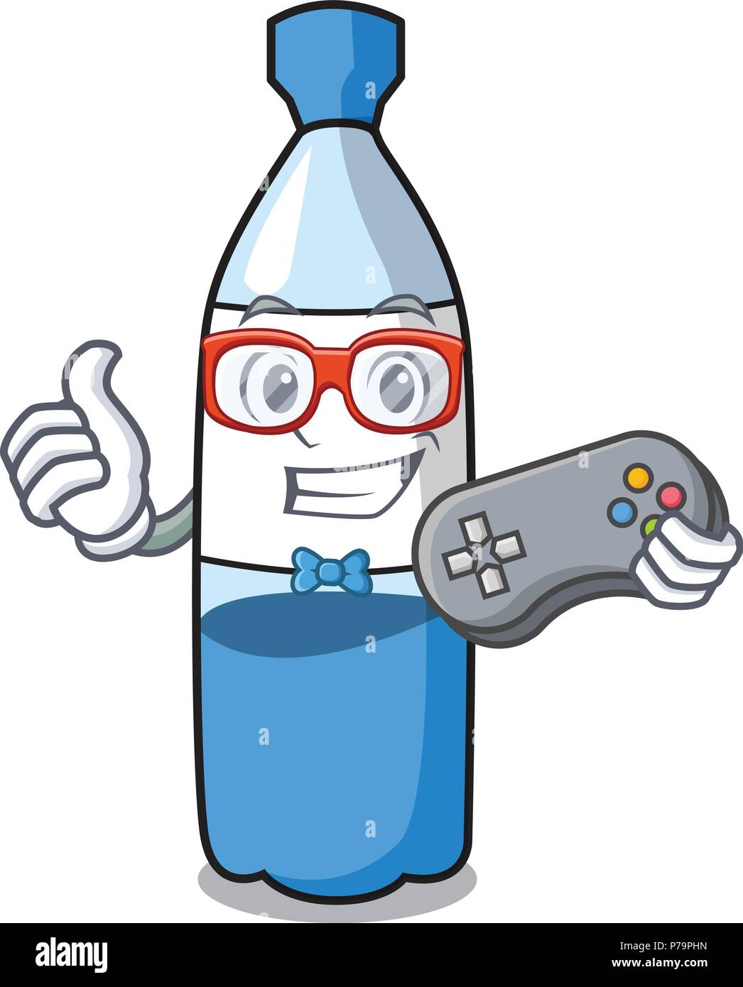 Gamer water bottle mascot cartoon Stock Vector Image & Art - Alamy