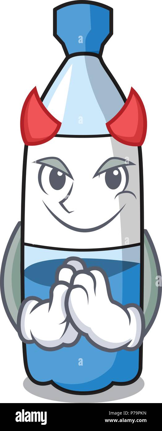Devil water bottle mascot cartoon Stock Vector Image & Art - Alamy