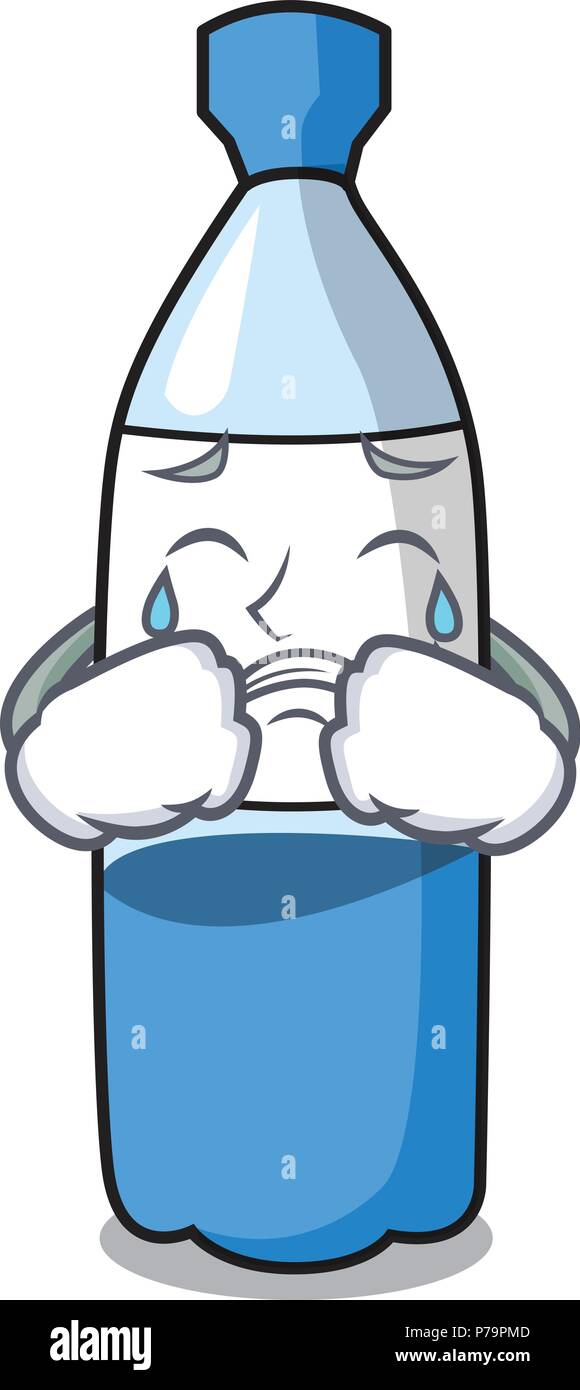Crying water bottle mascot cartoon Stock Vector Image & Art - Alamy