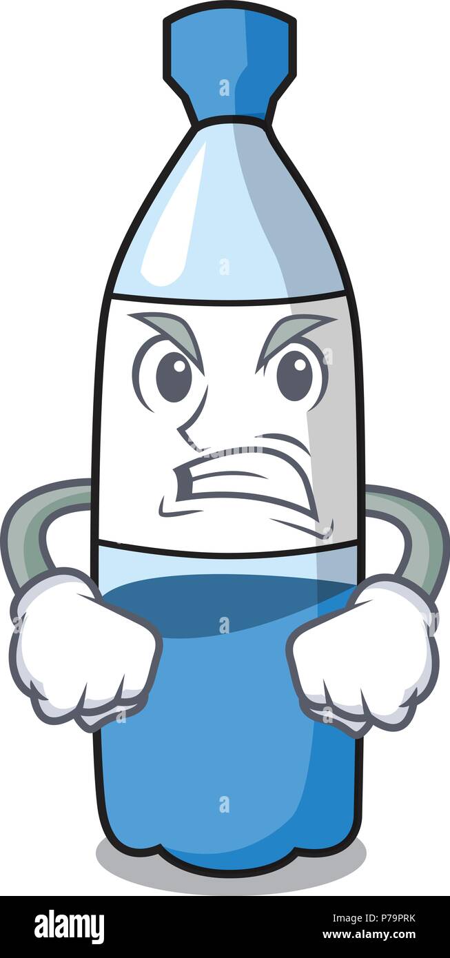 Angry water bottle mascot cartoon Stock Vector Image & Art - Alamy