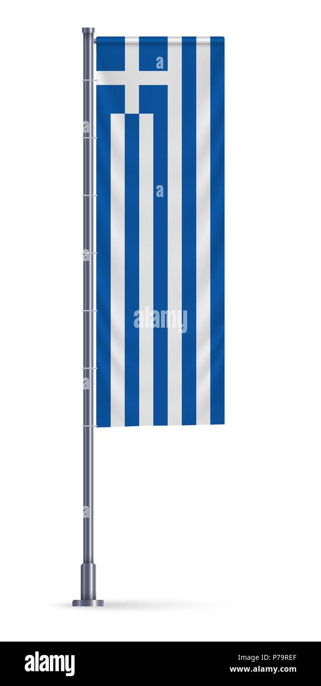 Silver flag pole Stock Vector Images - Alamy