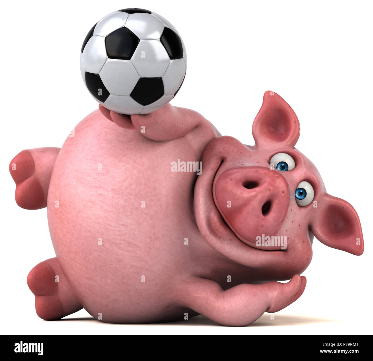 Football sport pig soccer Cut Out Stock Images & Pictures - Alamy