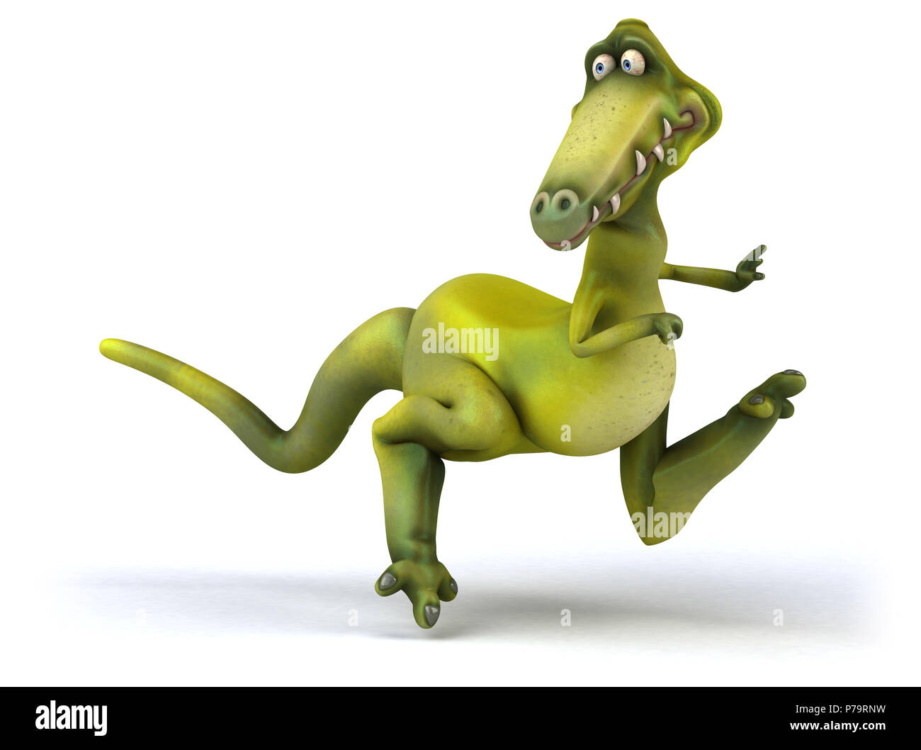 Fun dinosaur - 3D Illustration Stock Photo - Alamy
