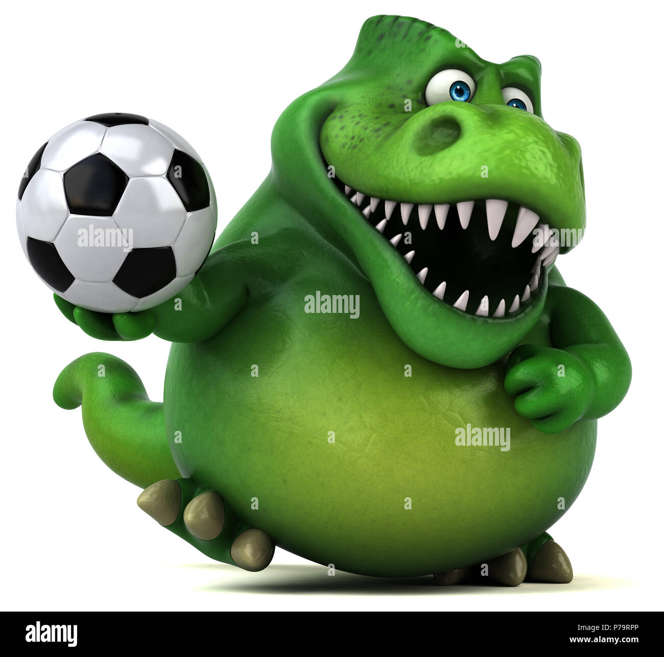 Fun dinosaur - 3D Illustration Stock Photo - Alamy