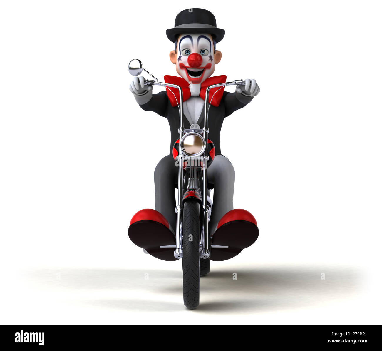 Fun clown - 3D Illustration Stock Photo - Alamy