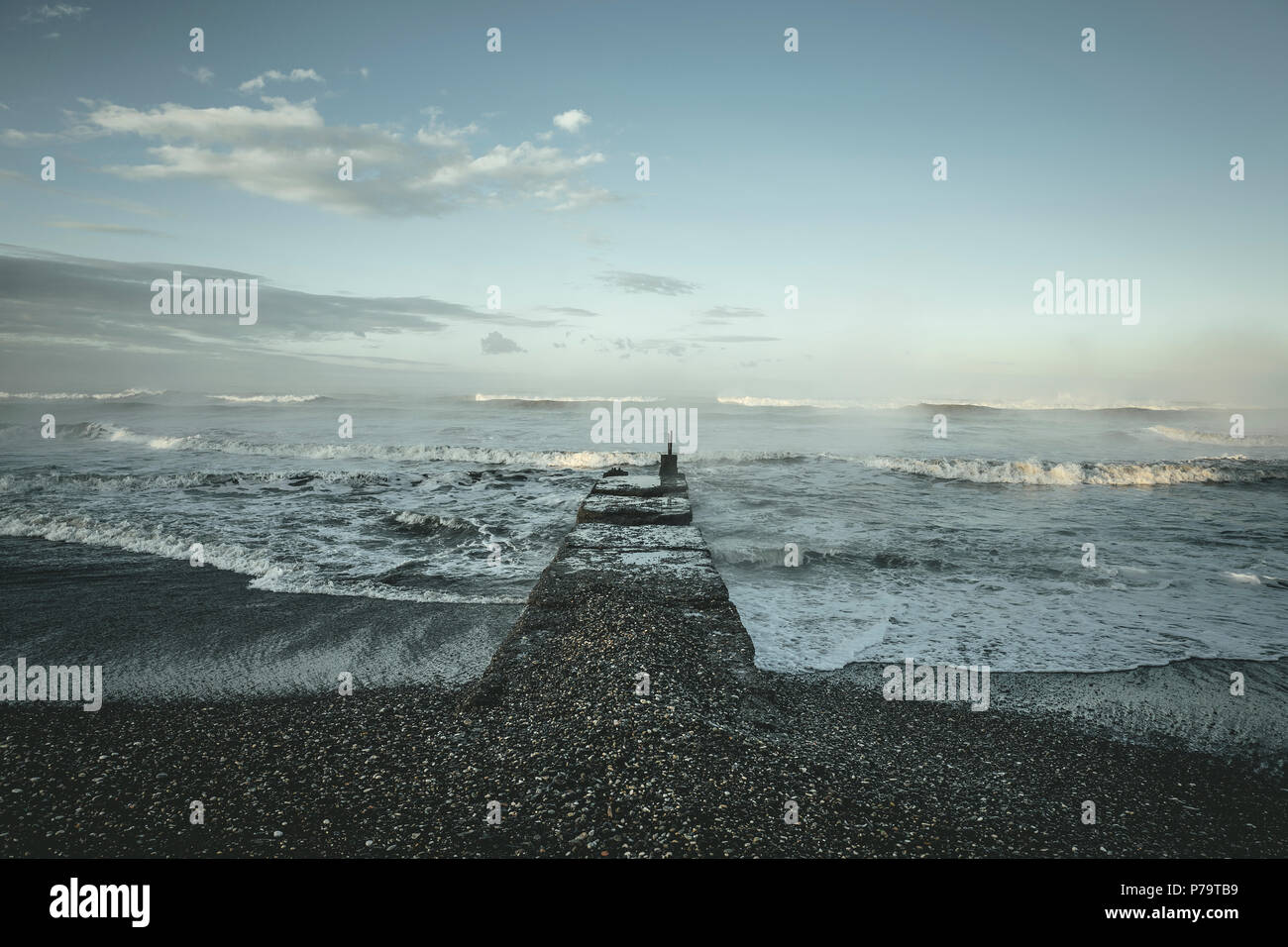 Black Sea beach in Okhamchira, Abkhazia, Georgia Stock Photo - Alamy