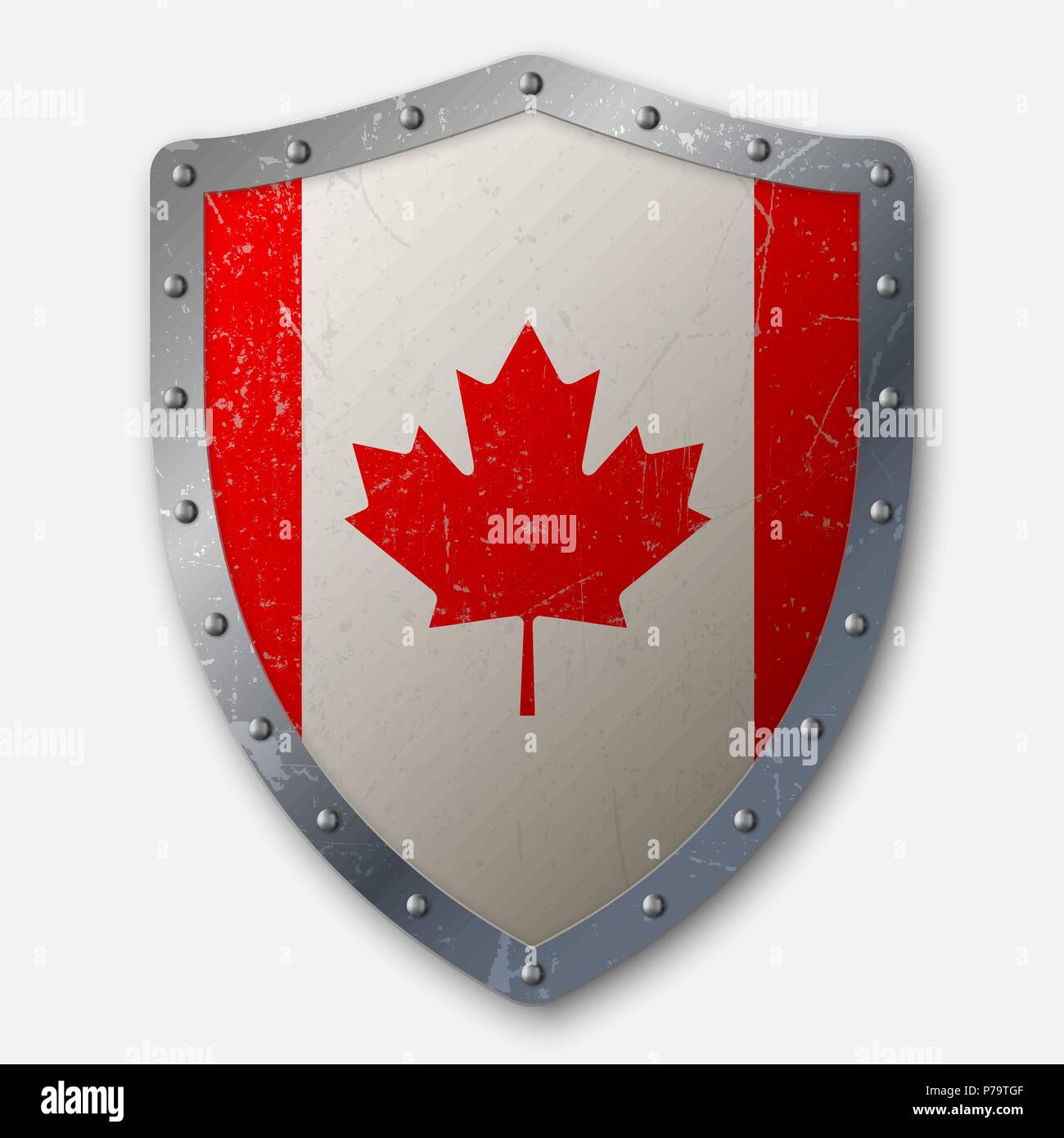 Canada shield Stock Vector Images - Alamy