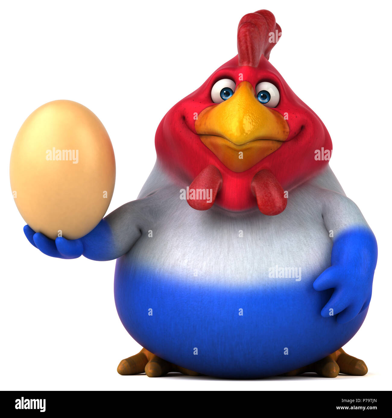 French chick - 3D Illustration Stock Photo - Alamy