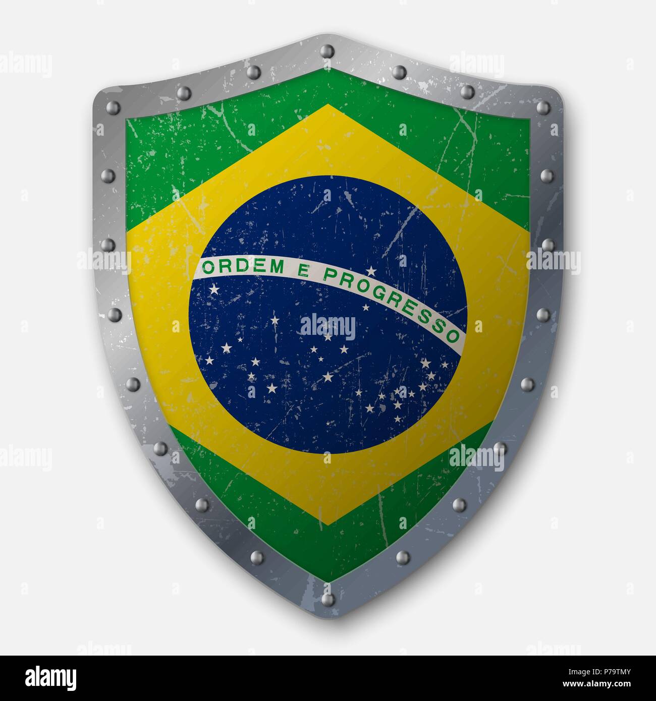 Shield of brazil vector vectors hi-res stock photography and images - Alamy