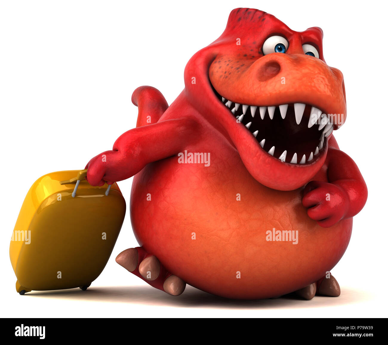 Fun dinosaur - 3D Illustration Stock Photo - Alamy