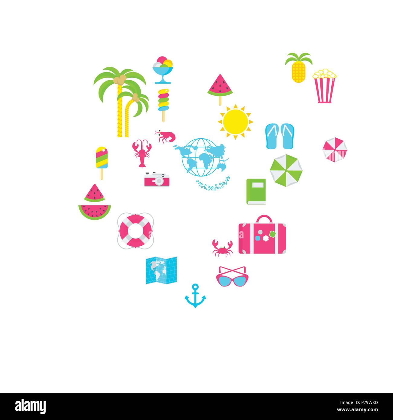 Summer holiday Stock Vector Images - Alamy