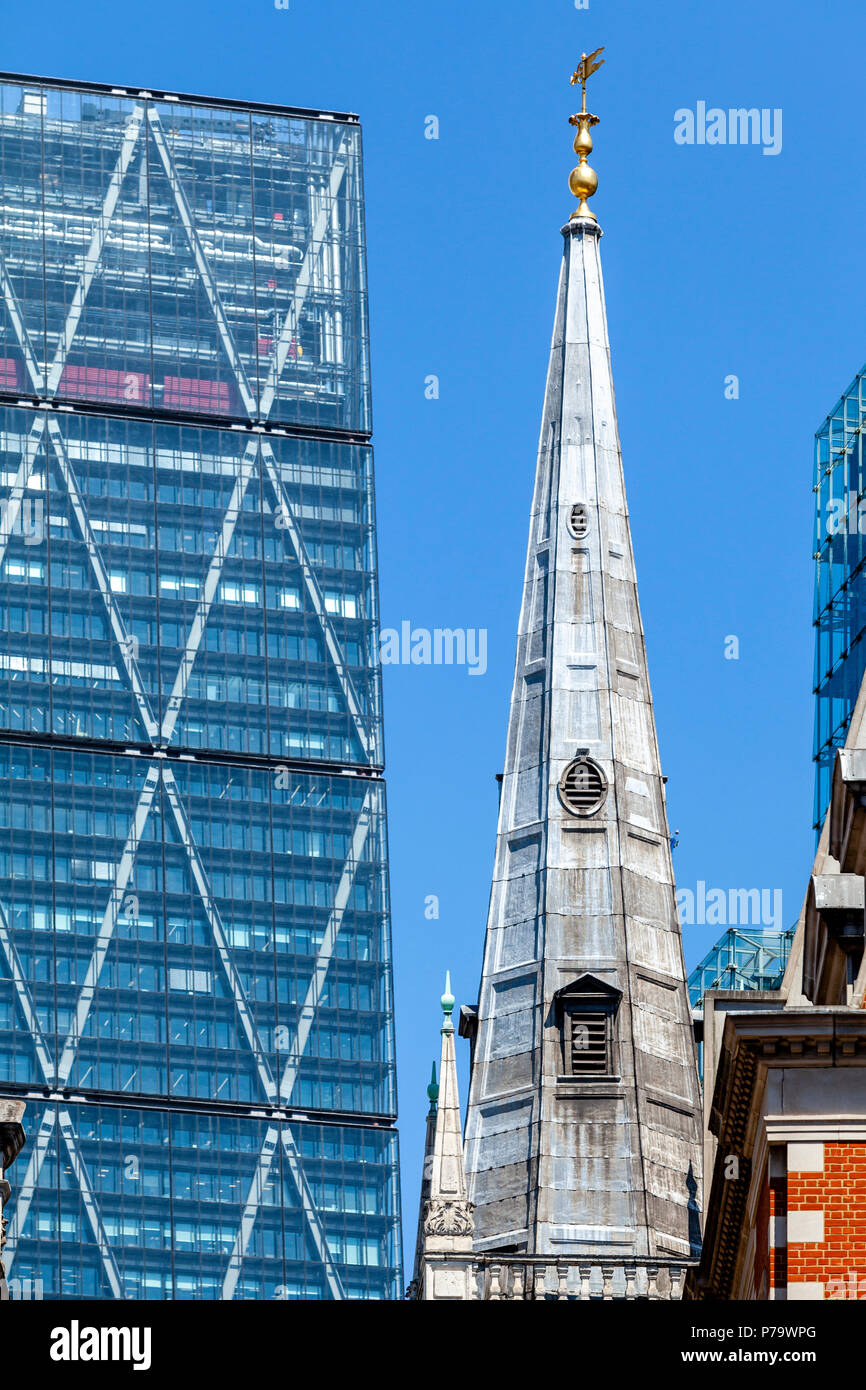 The Leadenhall Building, also known as The Cheesegrater and nearby ...