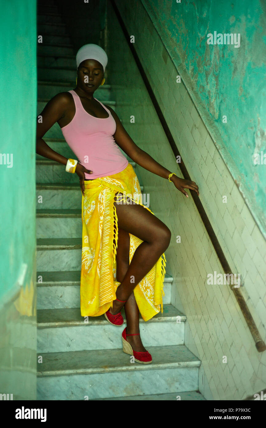 Portrait of a Cuban woman Stock Photo - Alamy