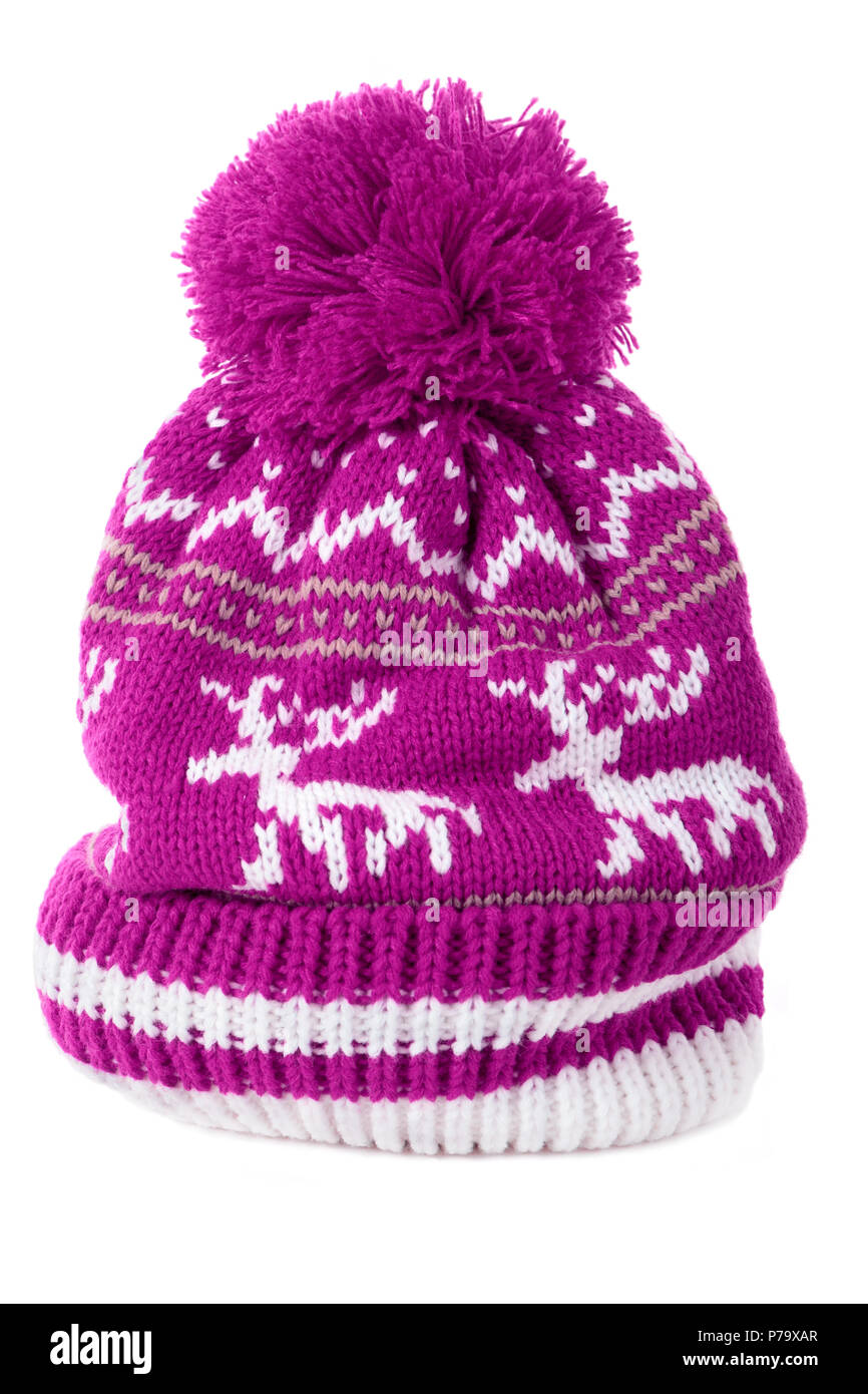 Pink ski hat Stock Photo - Alamy