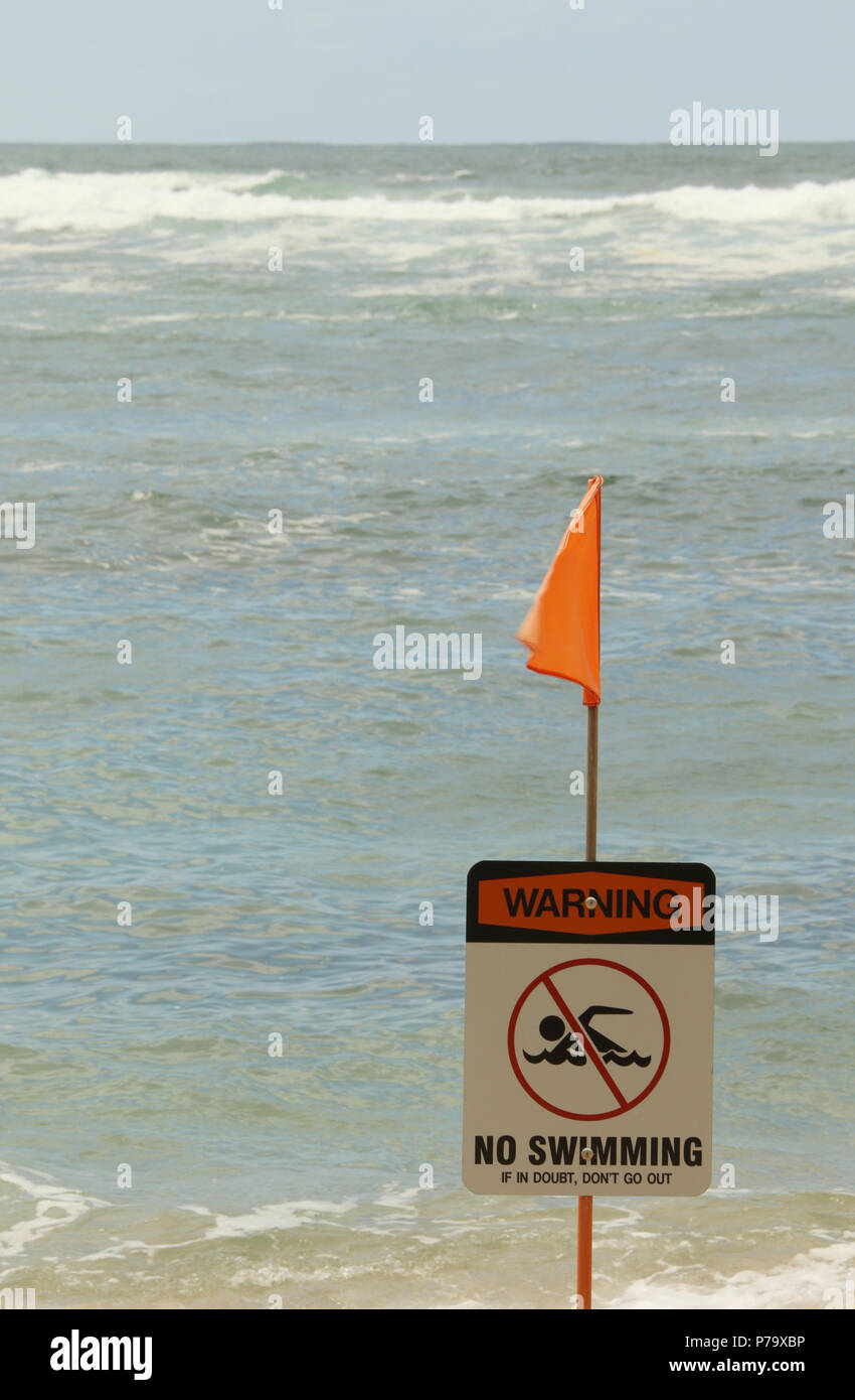 Warning No Swimming
