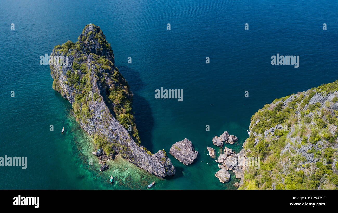 aerial view landscape of Island Stock Photo - Alamy