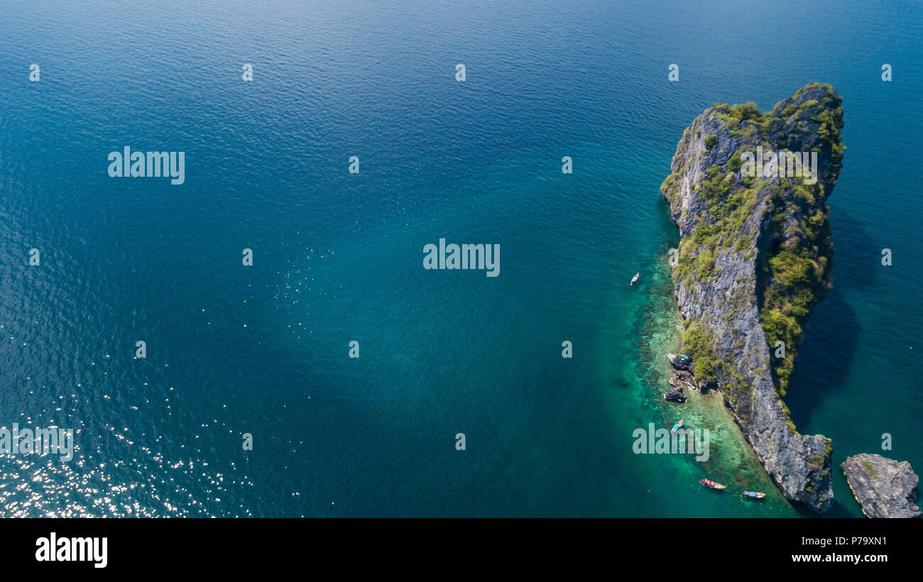 aerial view landscape of Island Stock Photo - Alamy