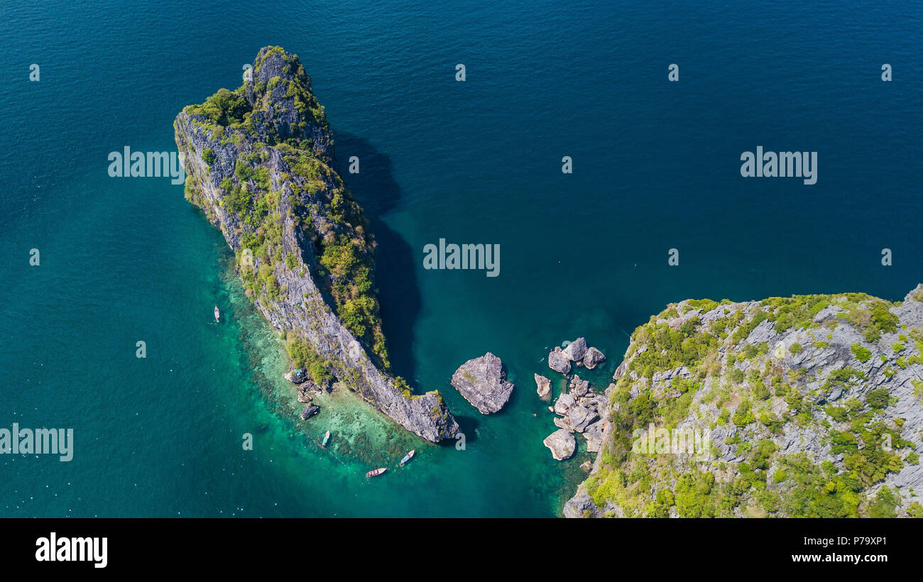 aerial view landscape of Island Stock Photo - Alamy