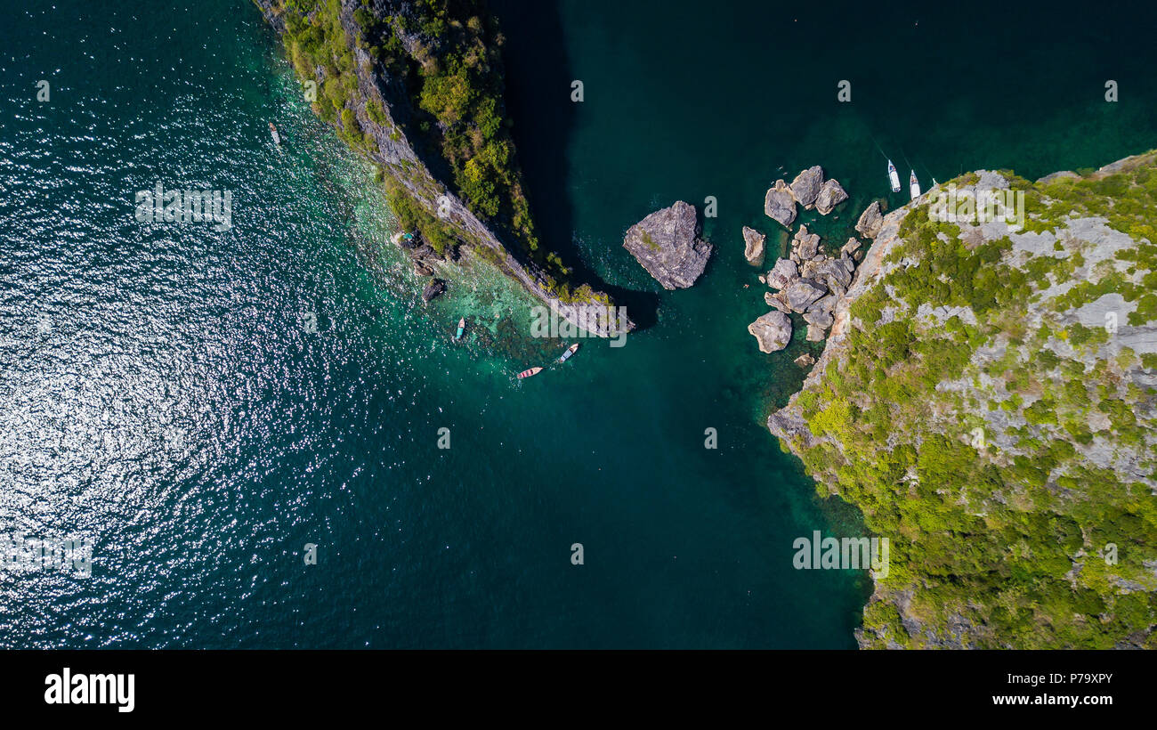 aerial view landscape of Island Stock Photo - Alamy