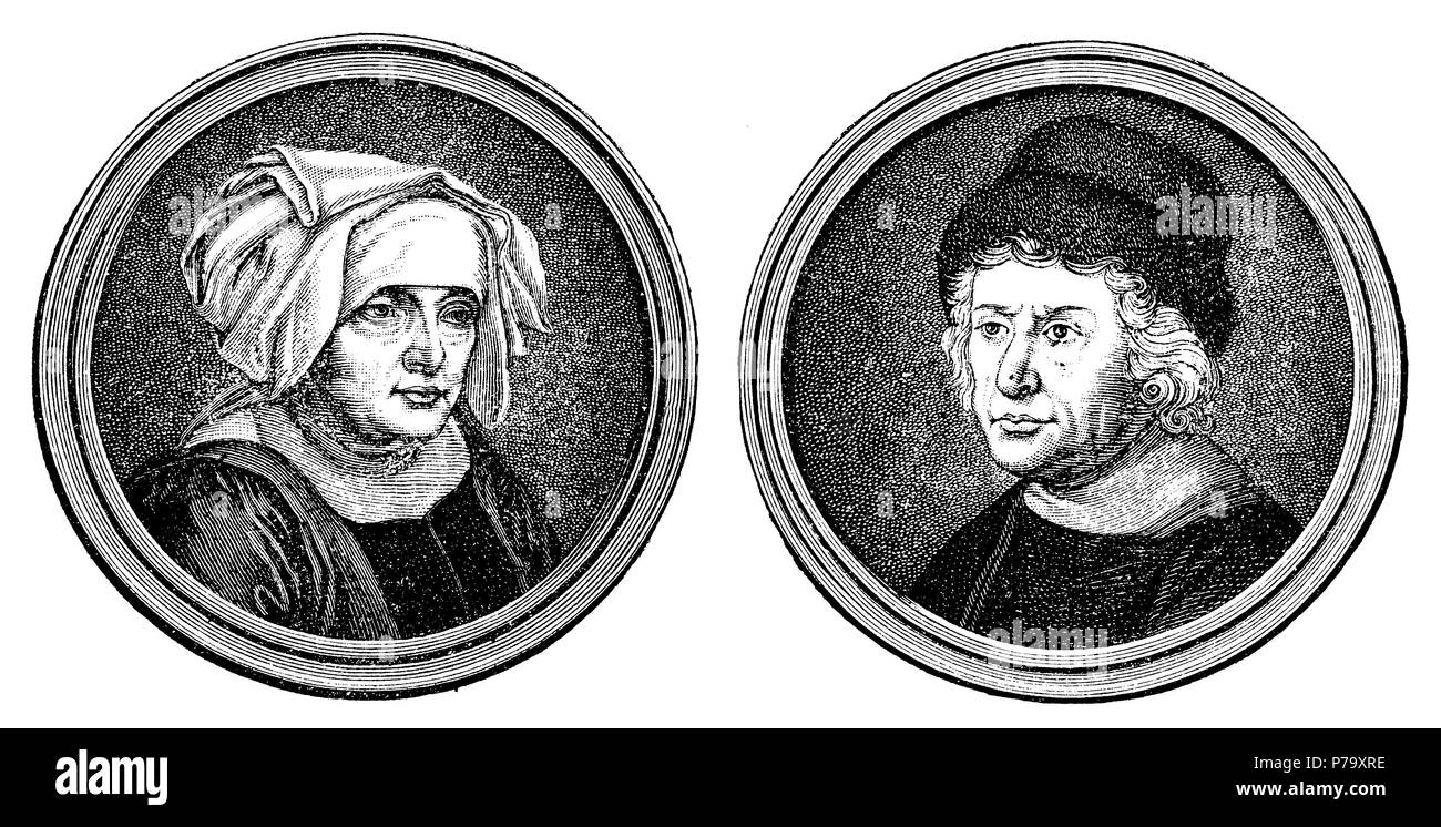 Martin Luther's parents: Margaretha Lutherin, nee Lindmännin and ...