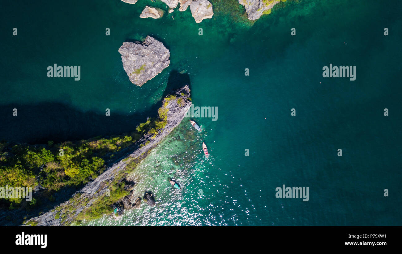 aerial view landscape of Island Stock Photo - Alamy