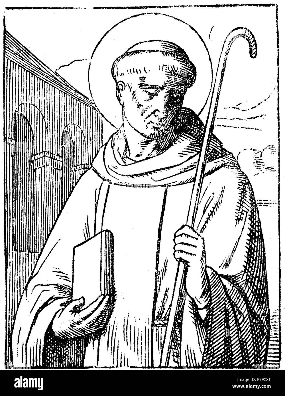 St. Eugenius, Bishop of Carthage, founder of the order Stock Photo - Alamy