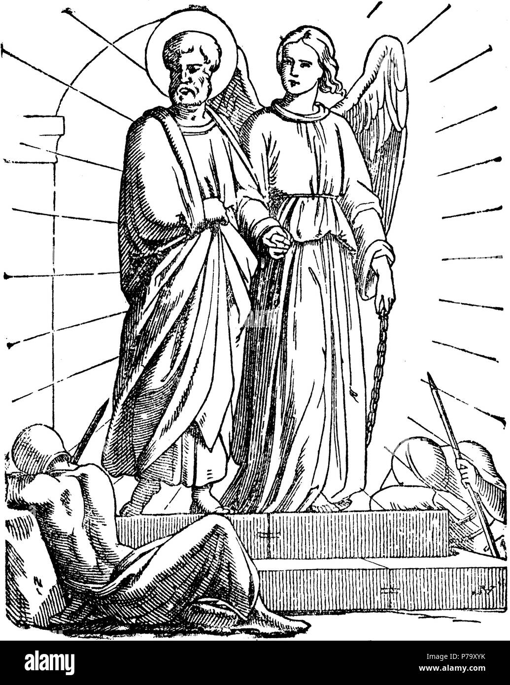 Peter holy apostle Black and White Stock Photos & Images - Alamy