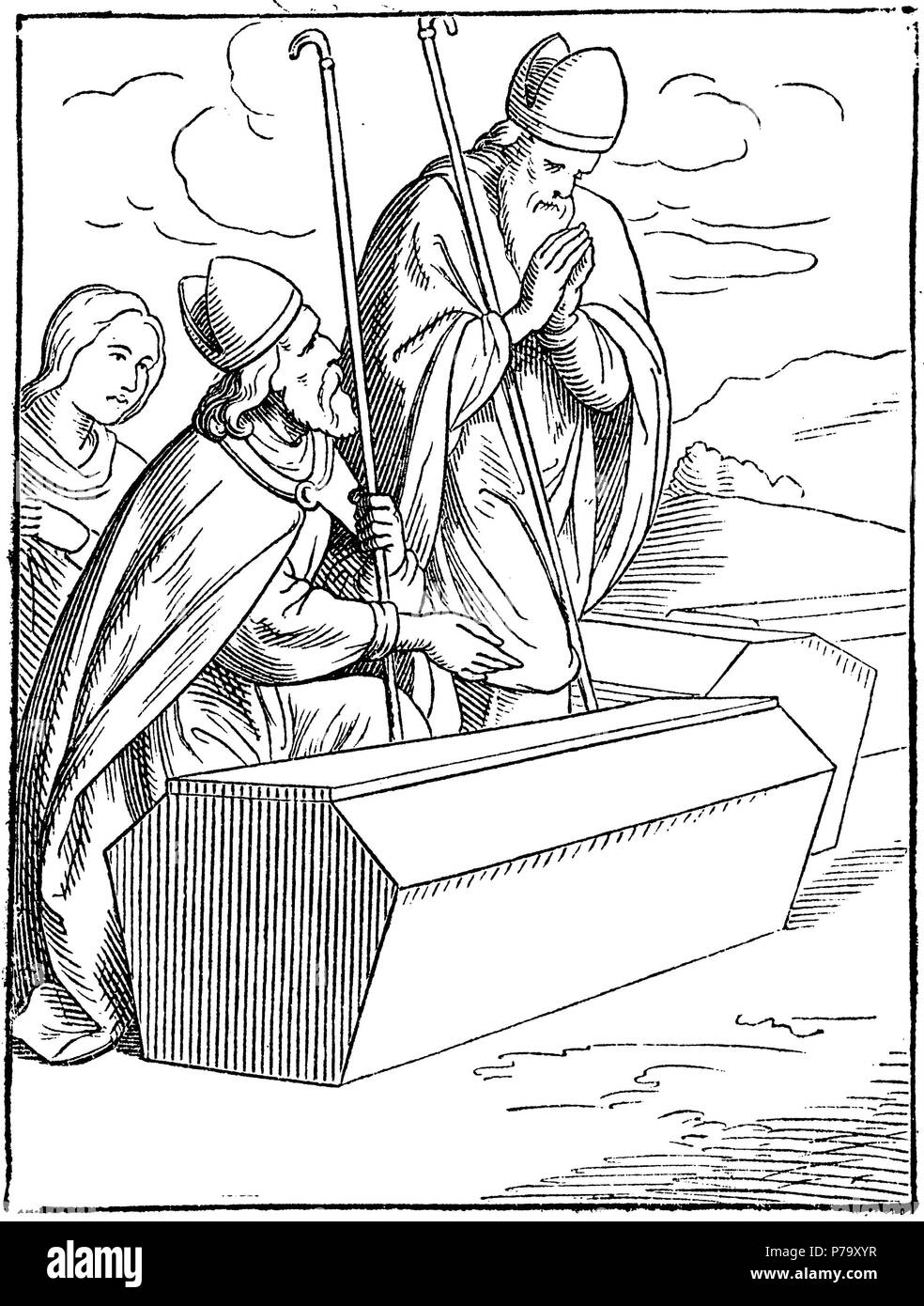 Finding the Body of St. Arch Martyr Stephen Stock Photo - Alamy