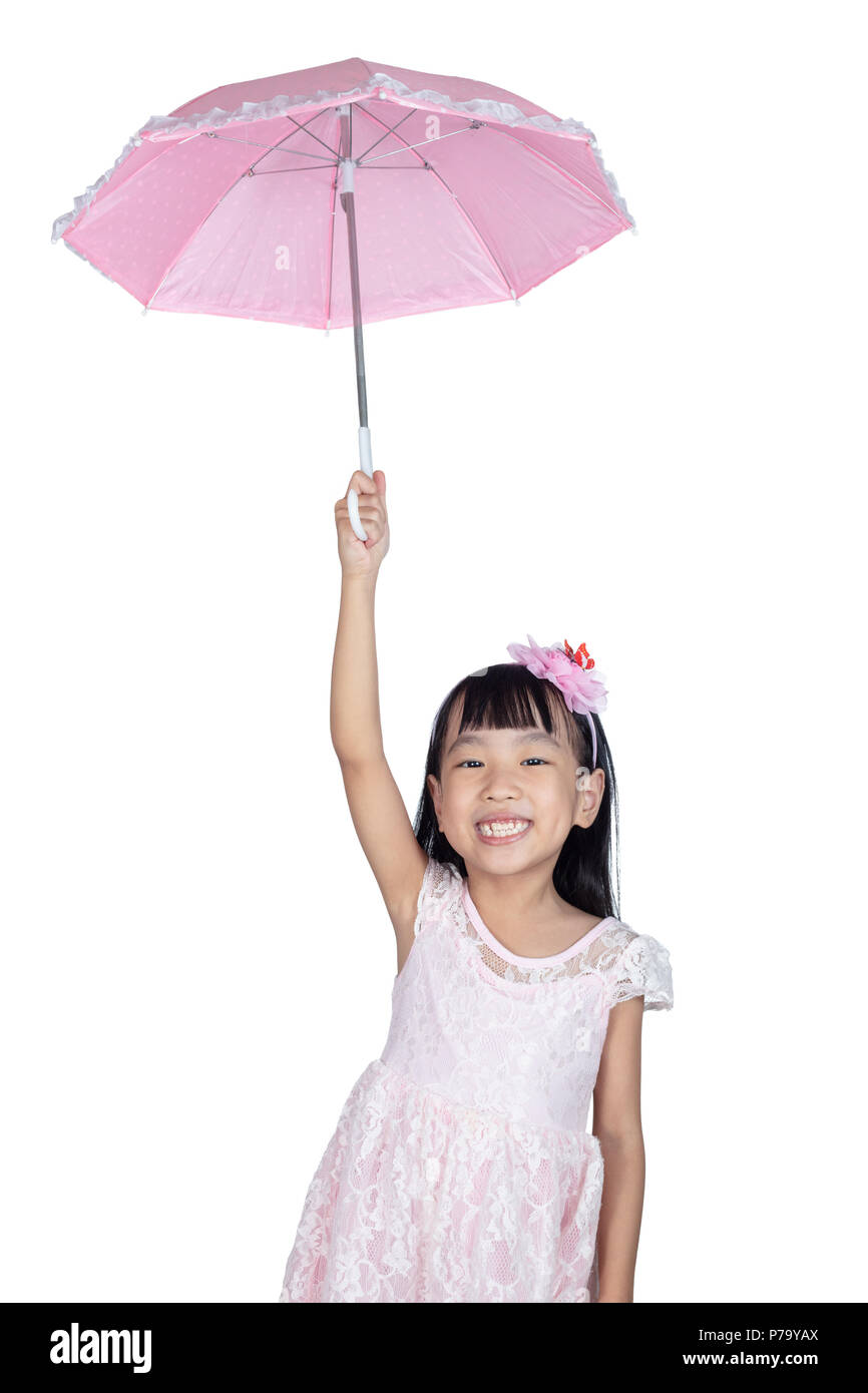 Chinese girl holding pink umbrella hi-res stock photography and images ...