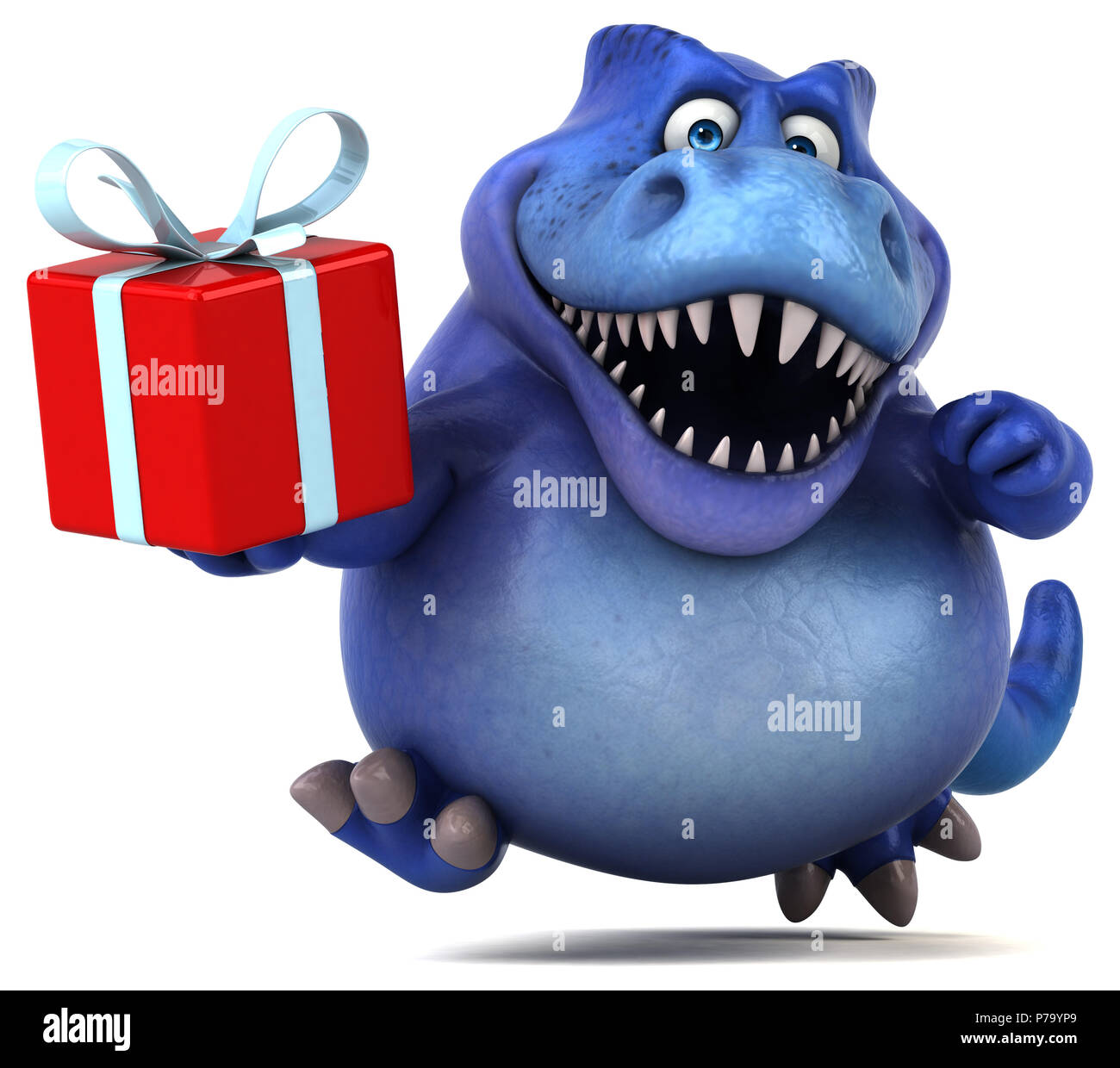Fun dinosaur - 3D Illustration Stock Photo - Alamy