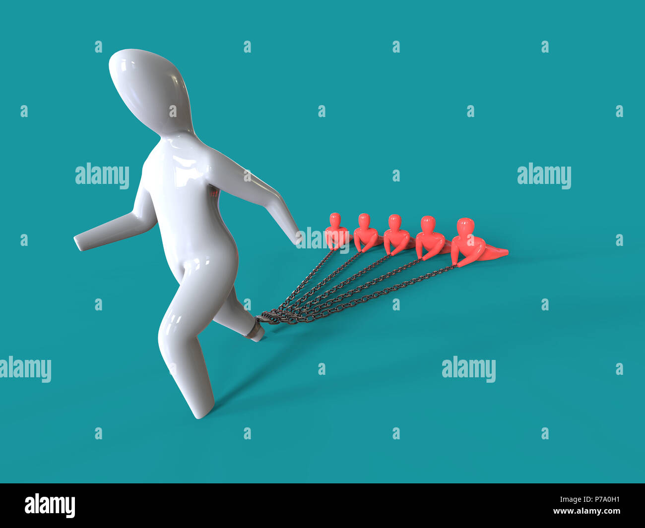 Burden - 3D Illustration Stock Photo - Alamy