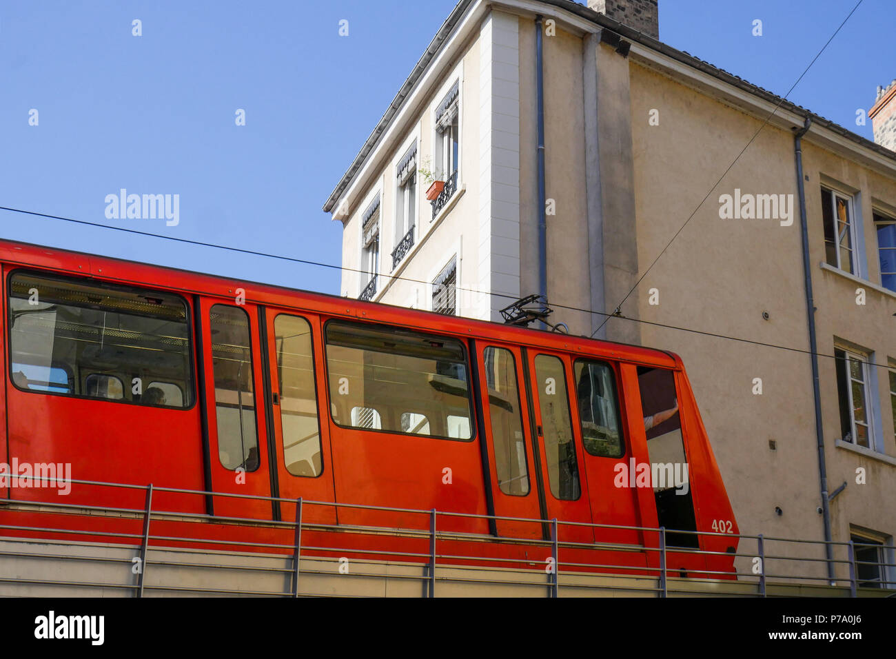 La Ficelle, Cable car to Saint-Just district, Lyon, France Stock Photo ...
