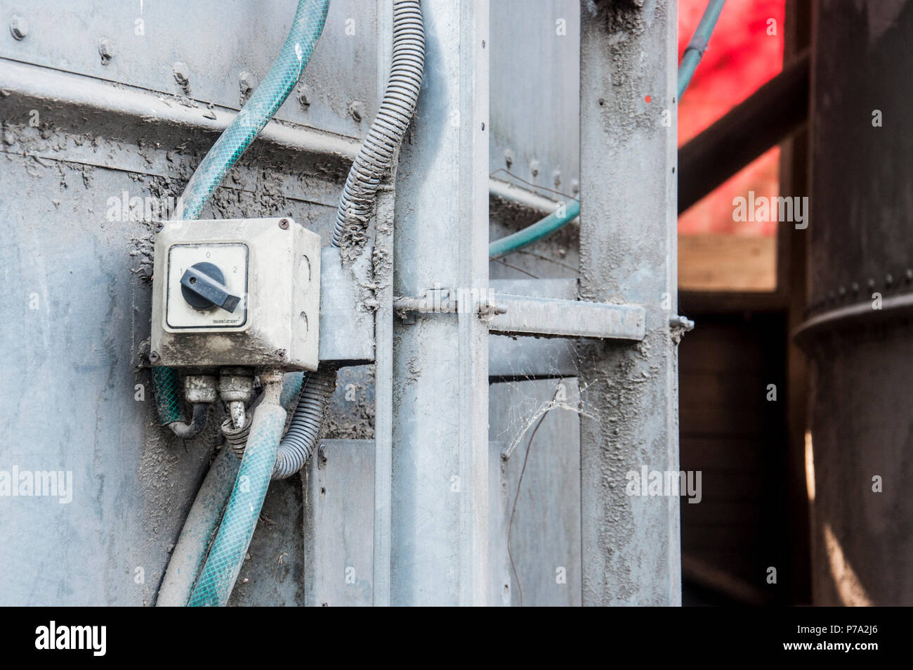 dirty electric switch in a factory Stock Photo - Alamy