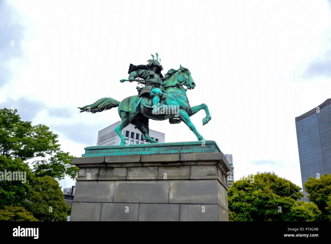 Kusunoki Masashige statue, the great samurai, at the East Garden ...