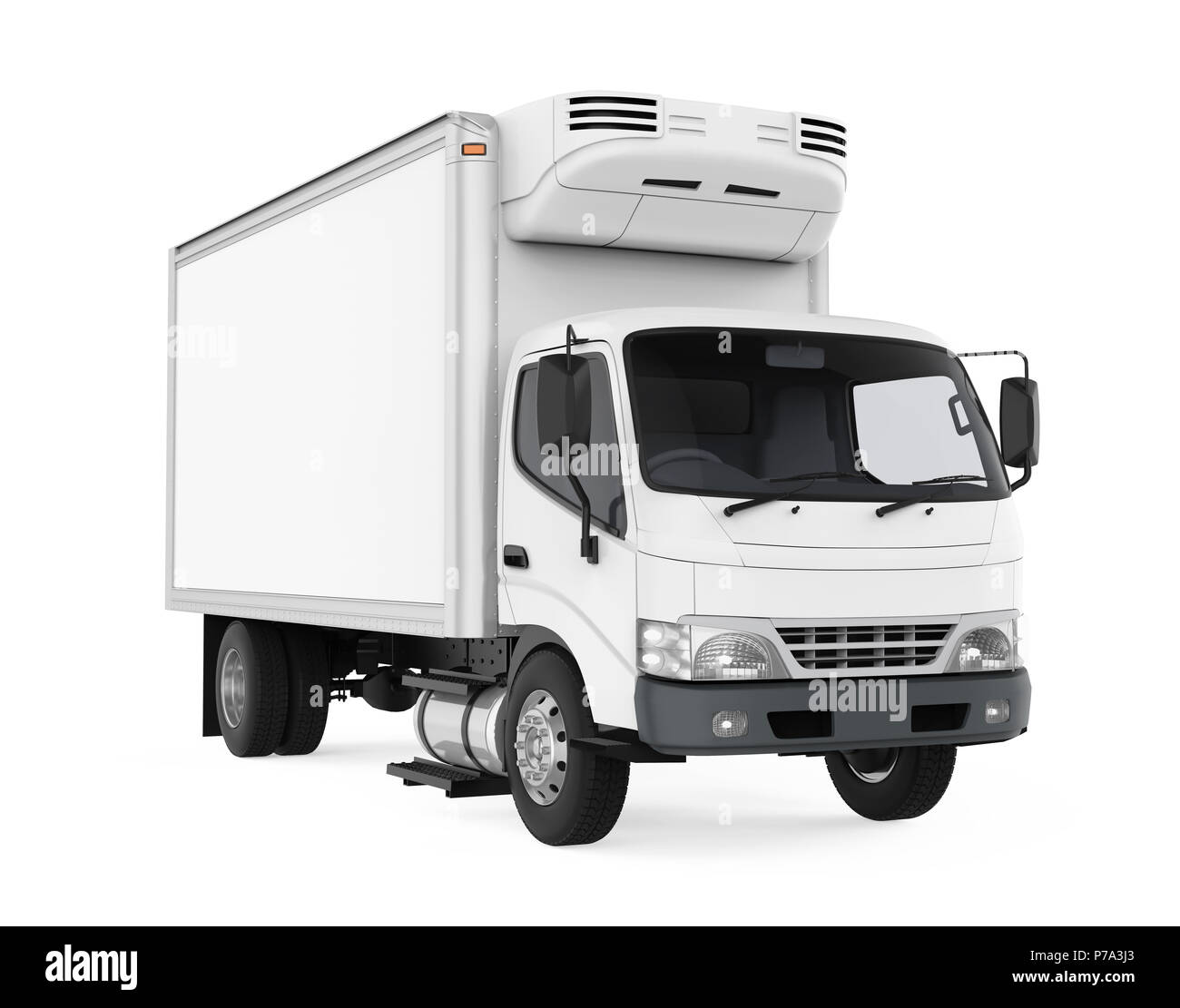 Refrigerated Truck Isolated Stock Photo - Alamy