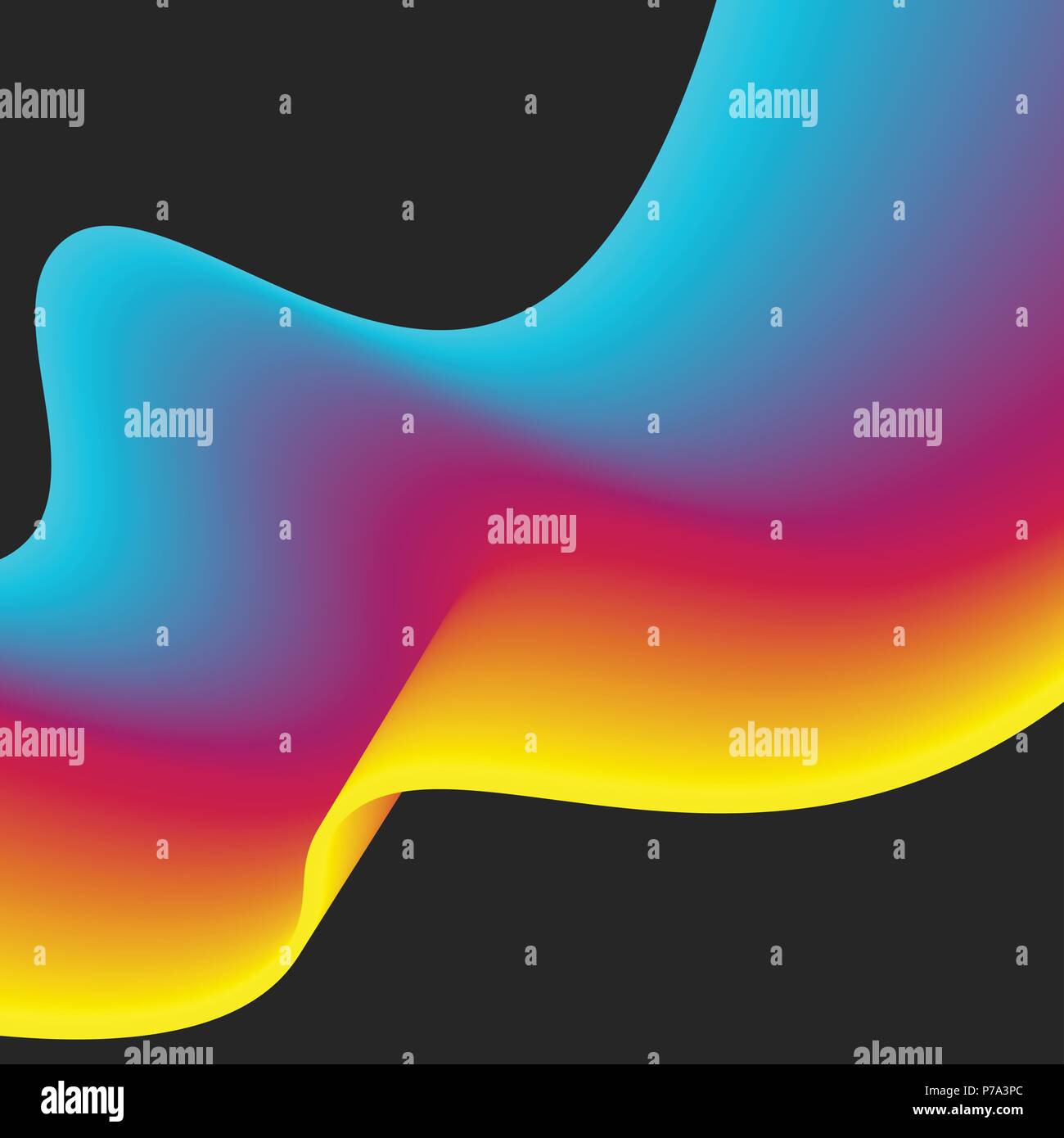 Abstract design of colourful flow vector elements for modern background ...