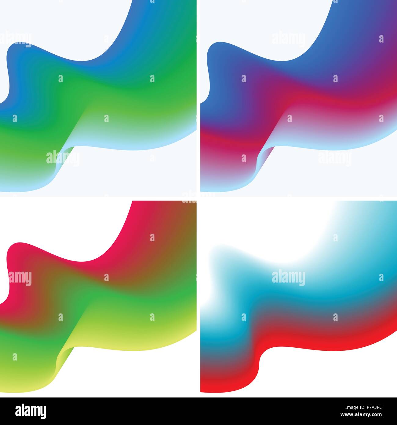 Abstract design of colourful flow vector elements for modern background ...