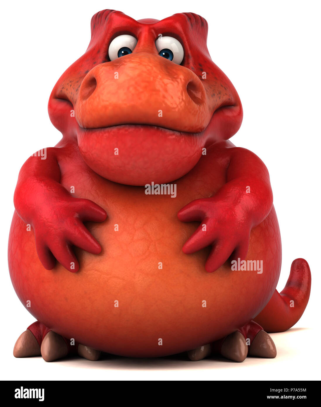 Fun dinosaur - 3D Illustration Stock Photo - Alamy