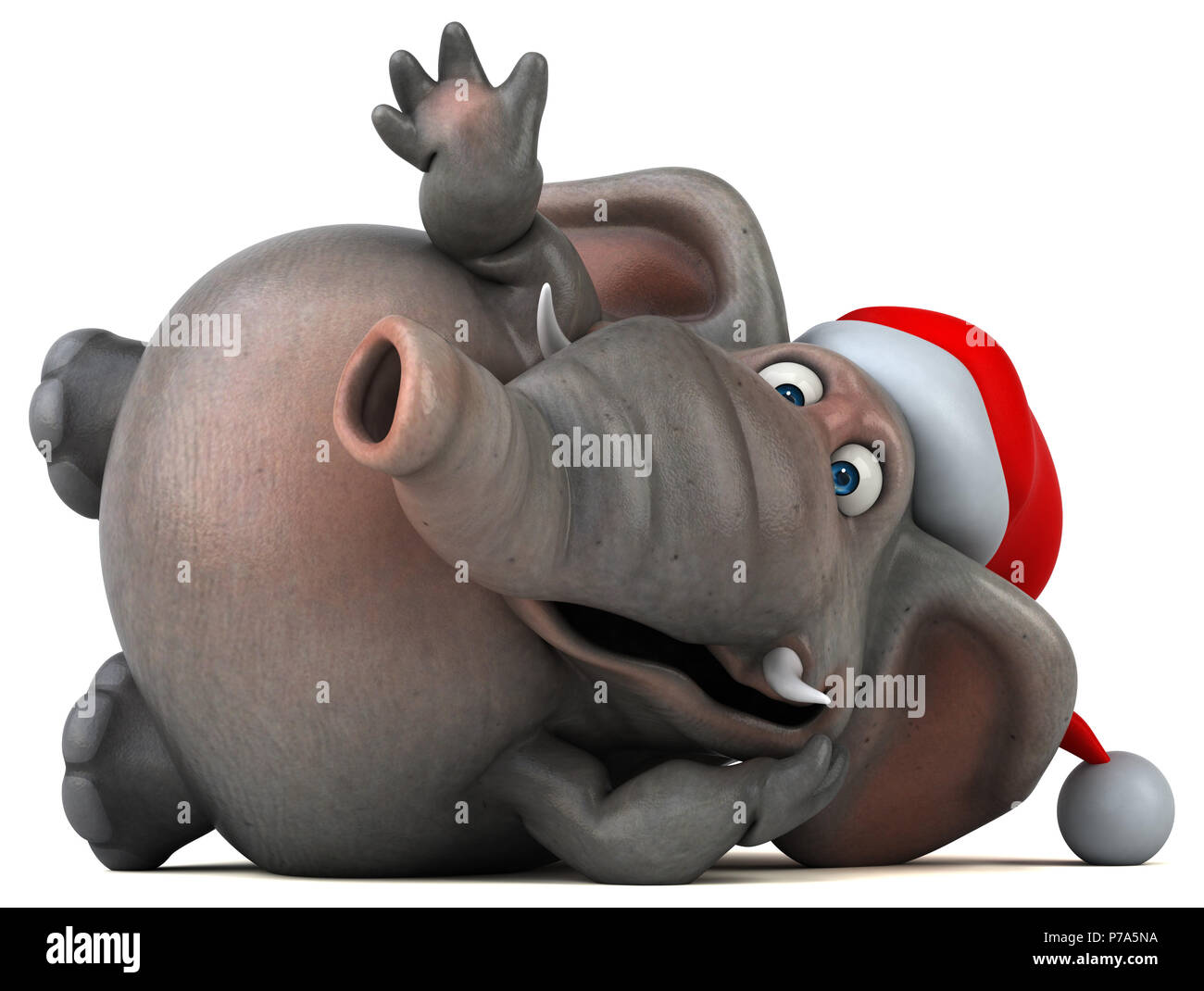 Fun elephant - 3D Illustration Stock Photo - Alamy